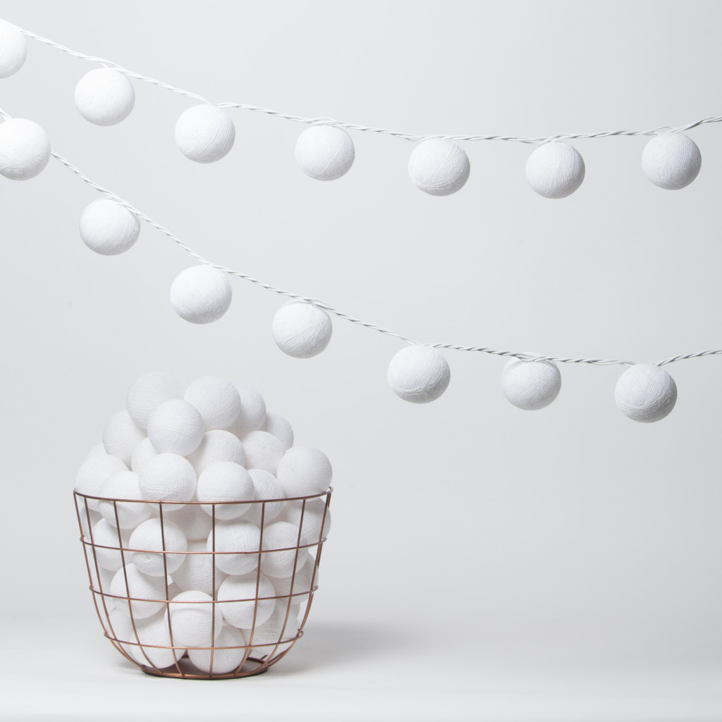 Fairy lights factory cotton ball lights