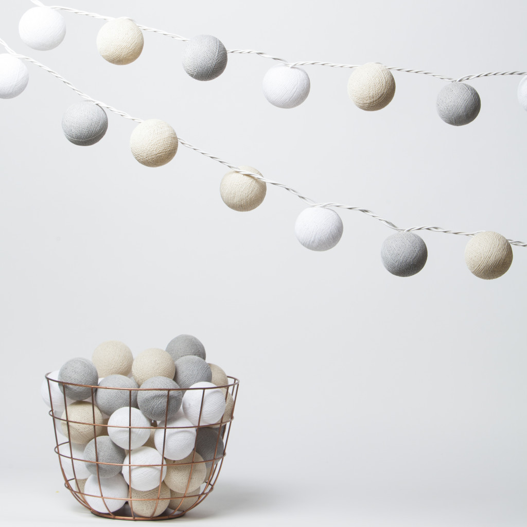 Fairy lights factory cotton ball lights
