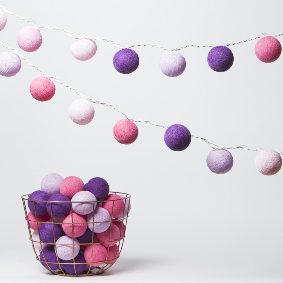 Fairy lights factory cotton ball lights